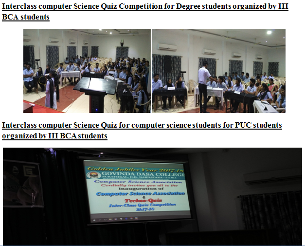 “Techno Quiz” Interclass Computer Science Quiz Competition 2017-2018 ...