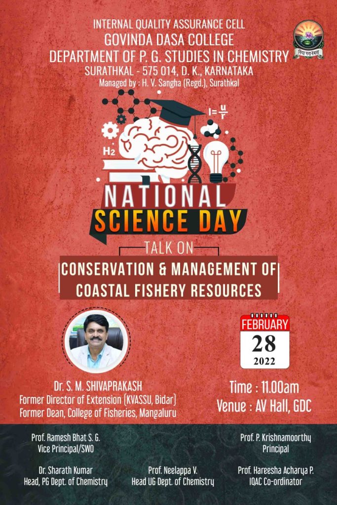 ‘National Science Day’- 2022 – Govinda Dasa College
